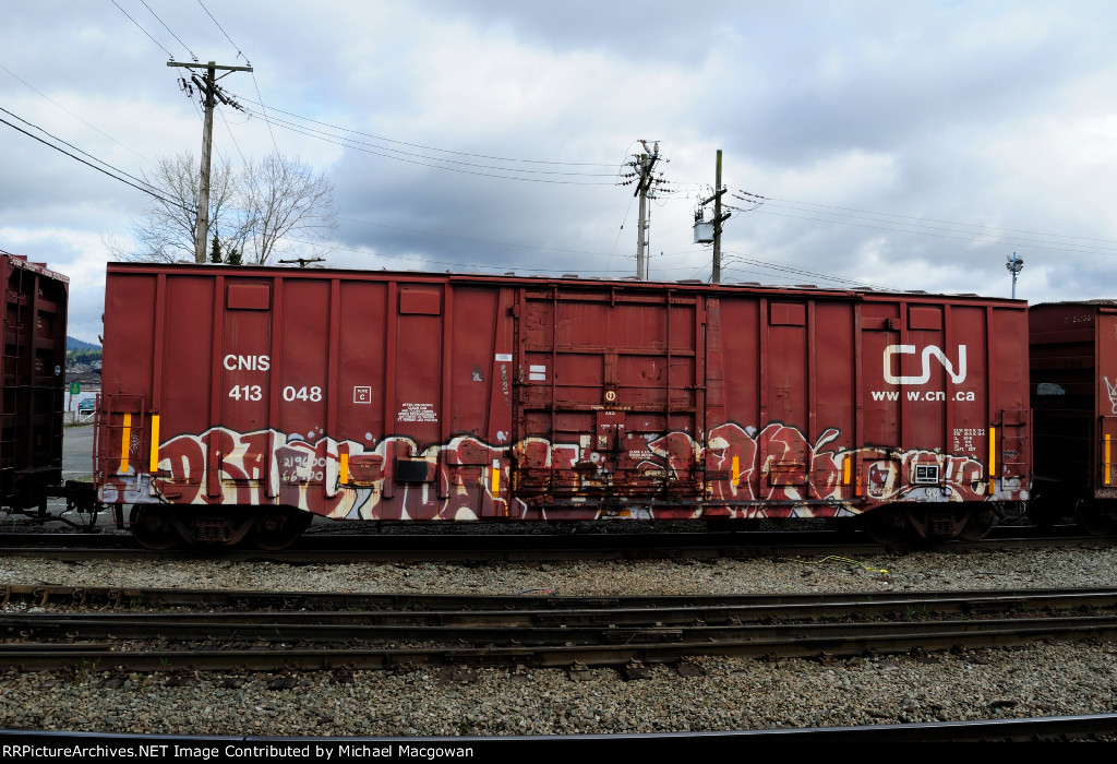 CNIS 413048 50-6 ft Single Door Boxcar (side A)